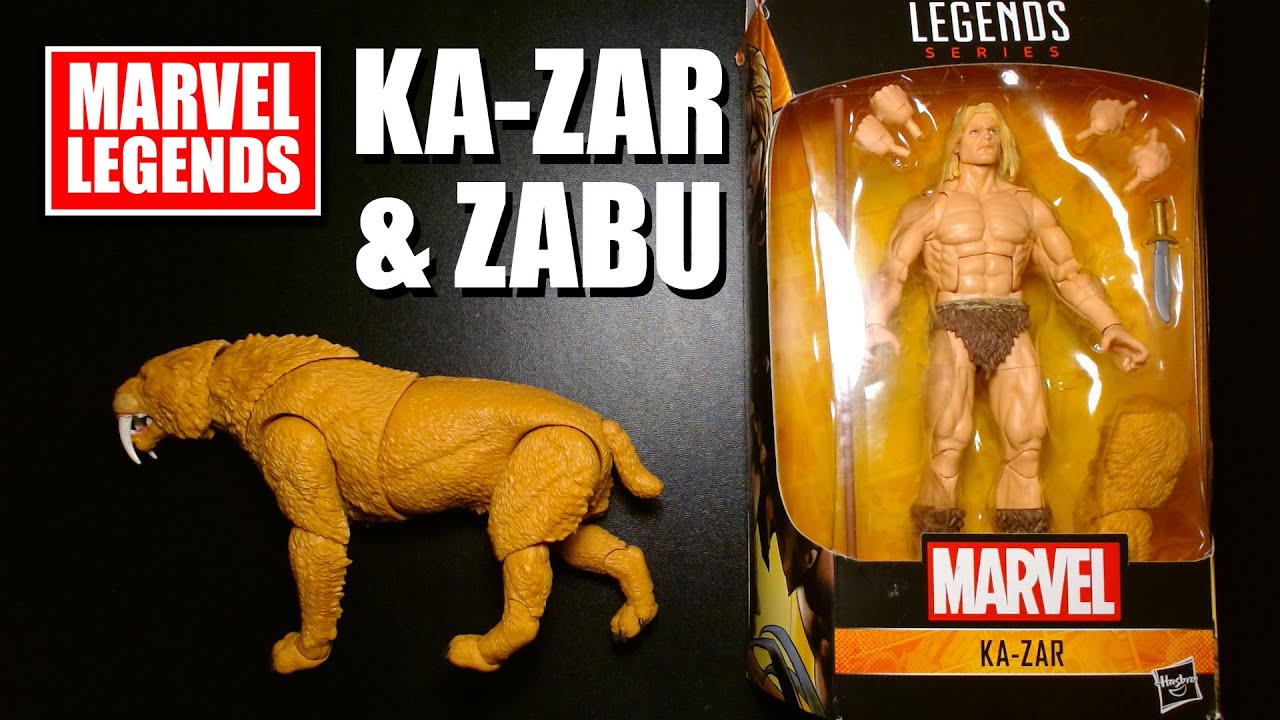 Marvel Legends Ka-Zar & Zabu Build-a-Figure BAF Marvel Comics Hasbro ...