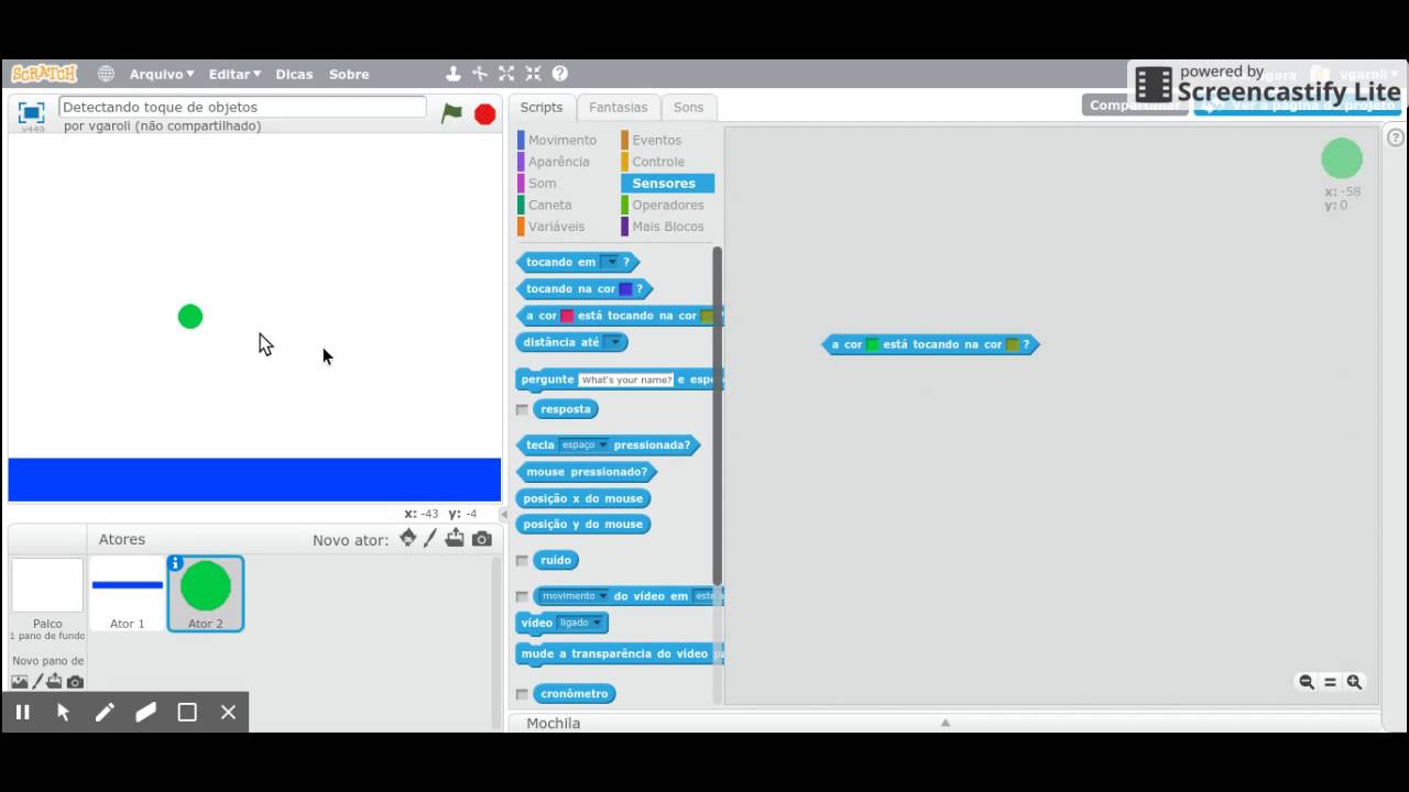 Selecionar cores no Scratch - YouTube