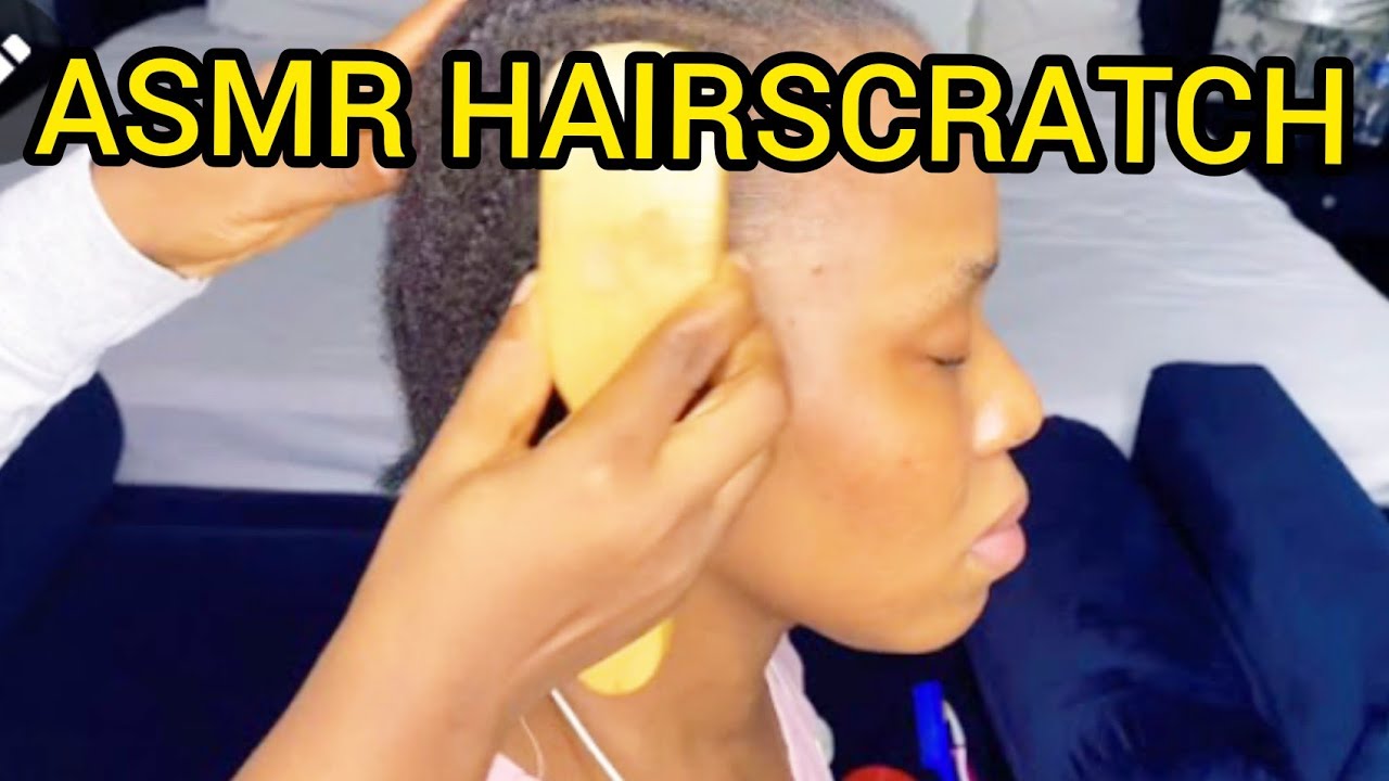 ASMR HAIR SCRATCH WITH BRUSH ON OLD HAIR/ ASMR TINGLES #asmr # ...