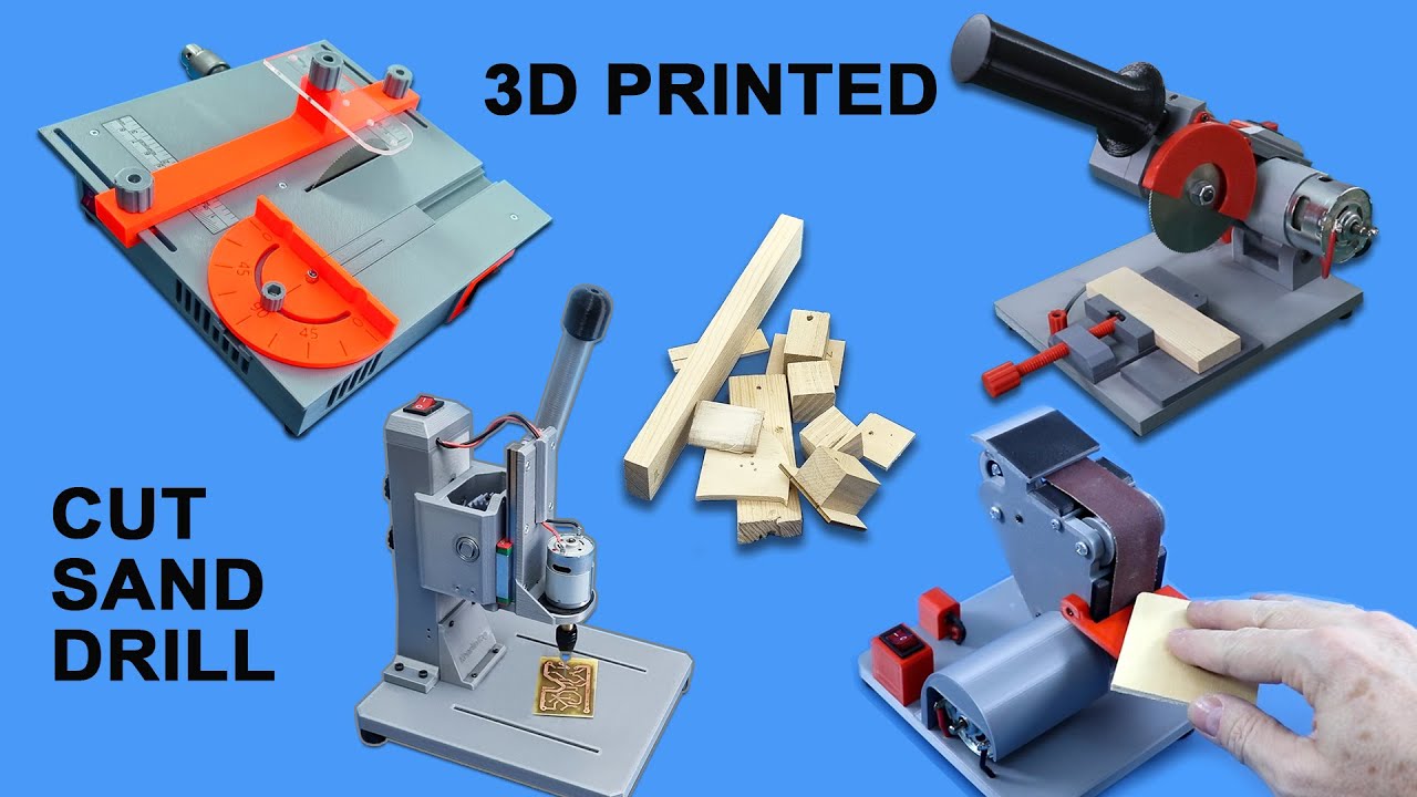 4 Amazing Mini Machines Made From 3D Print - YouTube