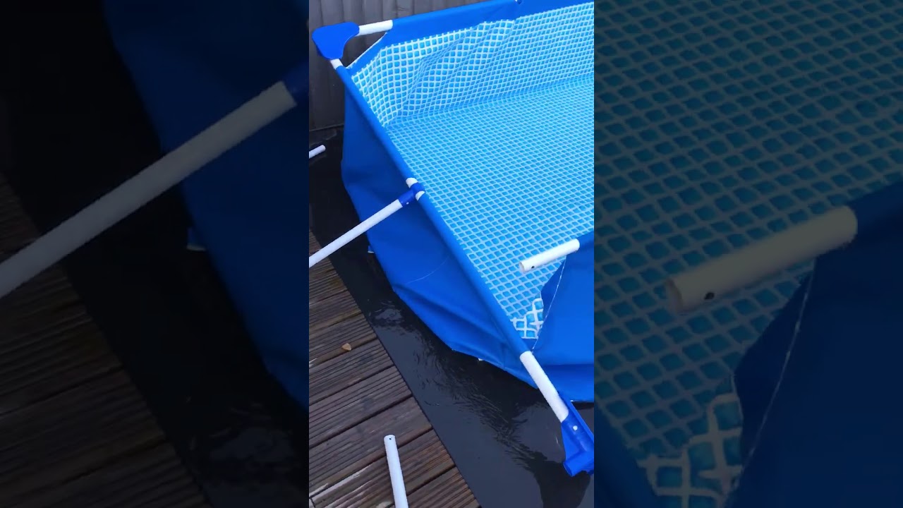 Intex Swimming Pool (How to drain the last few inches) - YouTube