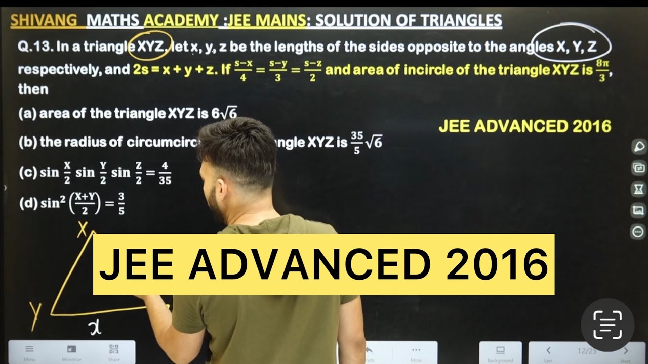 #PYQ JEE Advanced 2016 #shivangmathsacademy #trigonometricfunctionsclass11 - YouTube