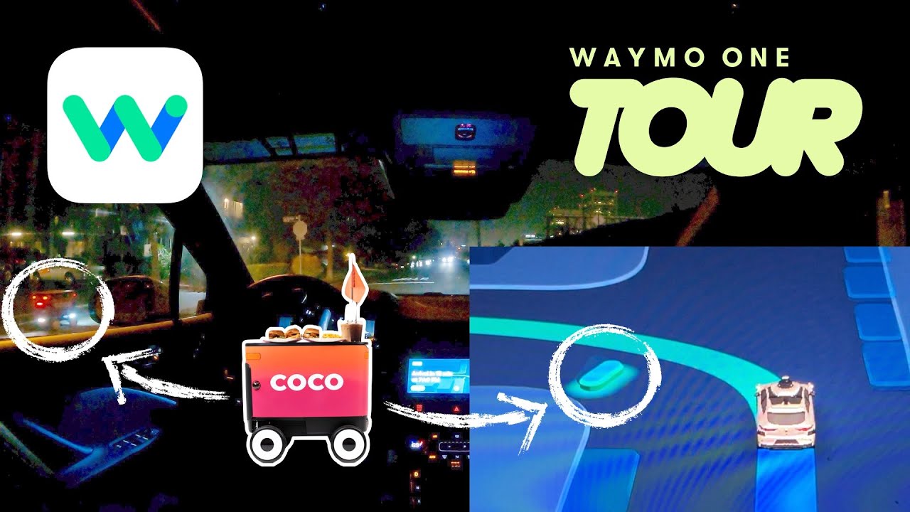 Robotaxi Yields to Delivery Robot | Waymo Ride Along #16 - YouTube