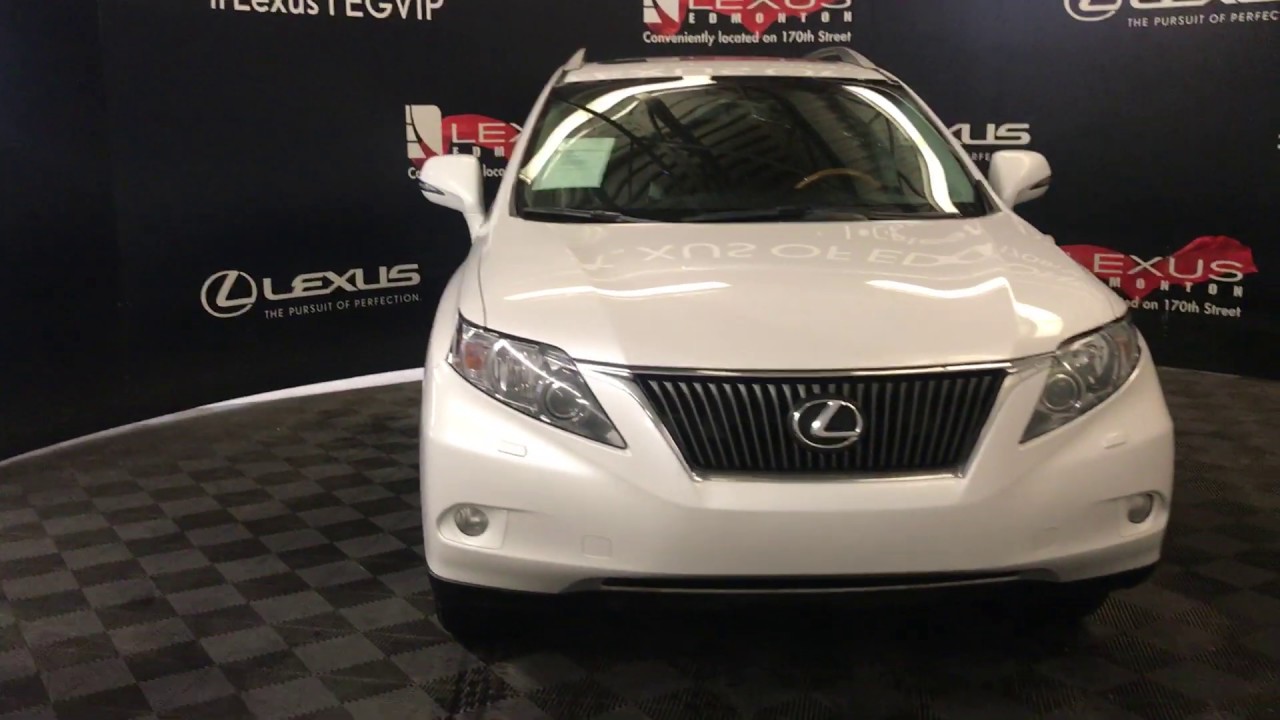White 2010 Lexus RX 350 Touring Package Review Edmonton Alberta - Lexus ...