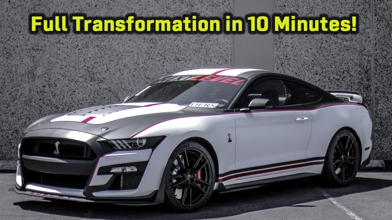 The First 2020 GT500 Full Vinyl Wrap! Next Level Styling - YouTube