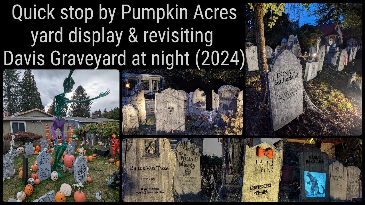 Quick stop by Pumpkin Acres yard display and returning to Davis ...