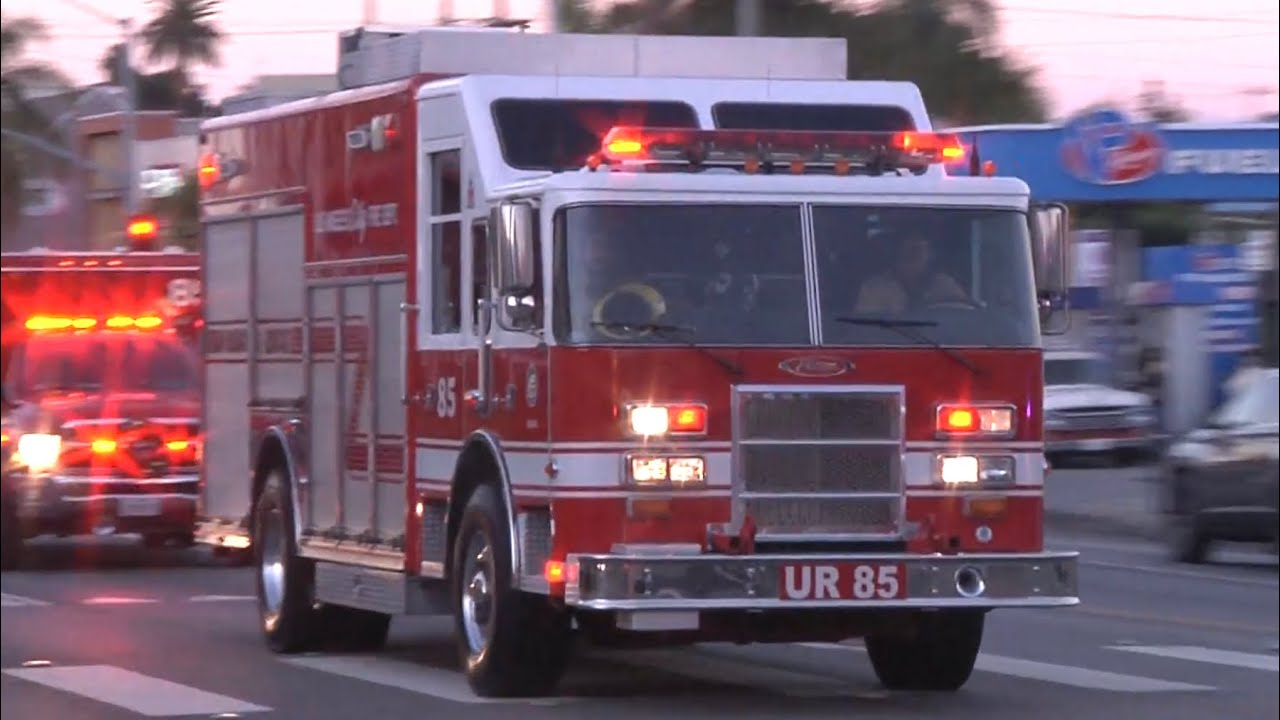 LAFD USAR Task Force 85 Responding To A Cliff Rescue! - YouTube