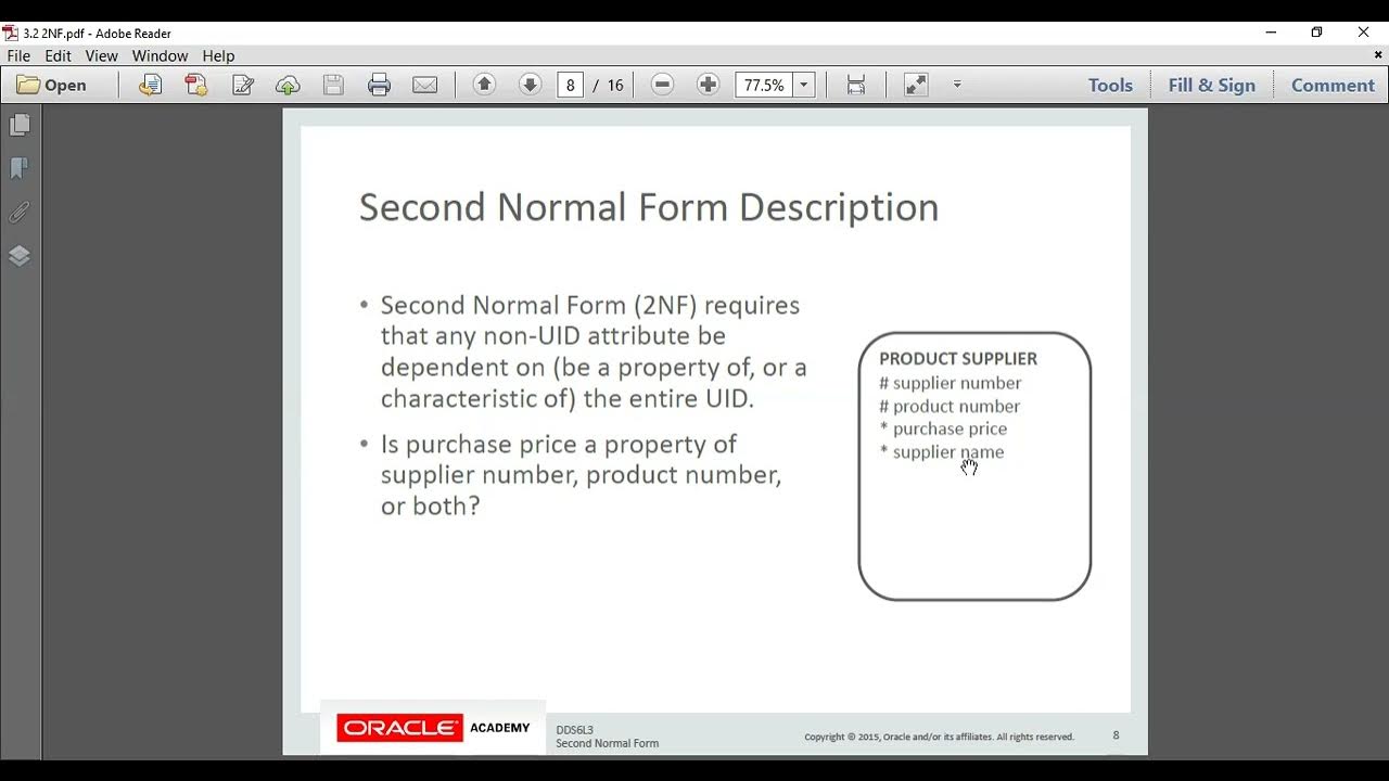 Second Normal Form - YouTube