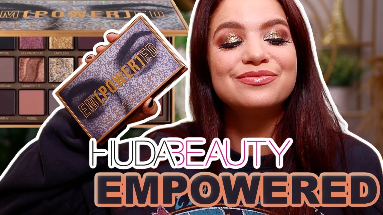 HUDA BEAUTY EM[POWER]ED PALETTE REVIEW + TUTORIAL - YouTube