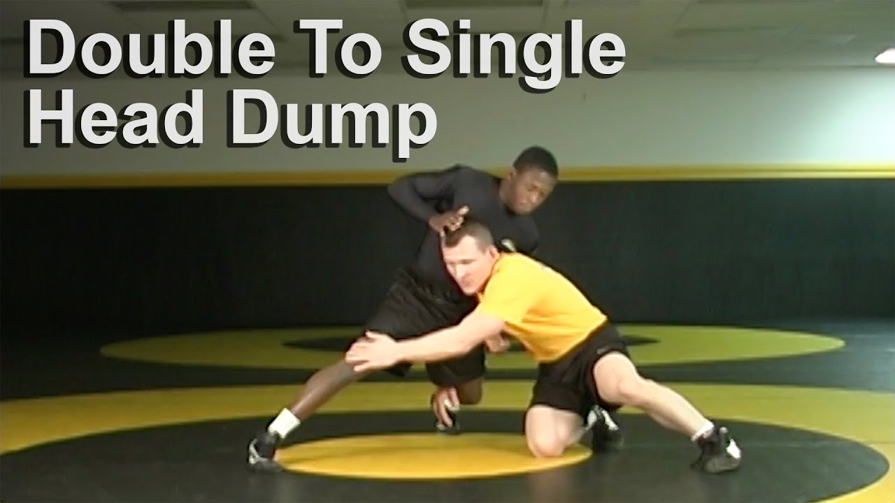Double Leg To Single Leg Head Dump - Cary Kolat Wrestling Moves - YouTube
