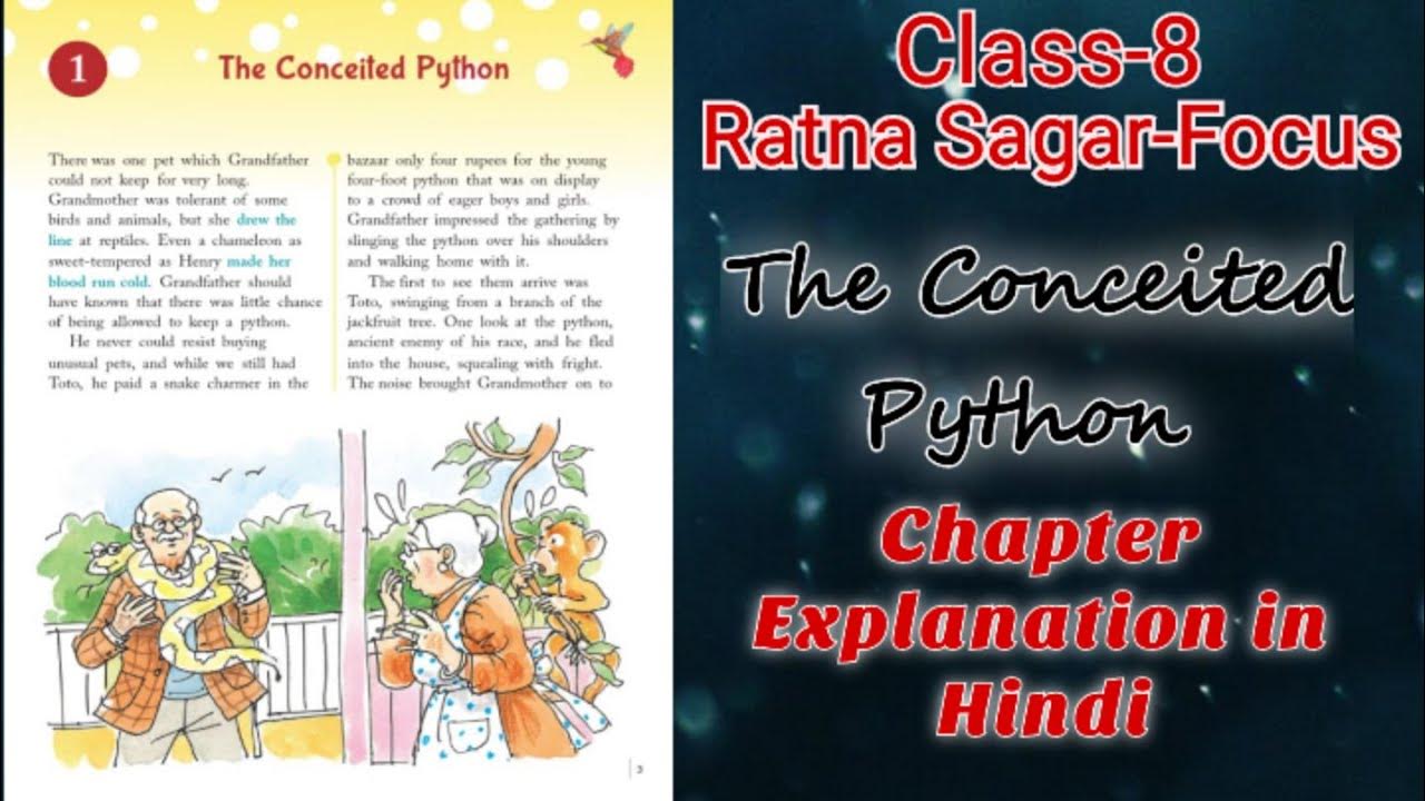 The Conceited Python by Ruskin Bond/English to Hindi explanation/Class ...