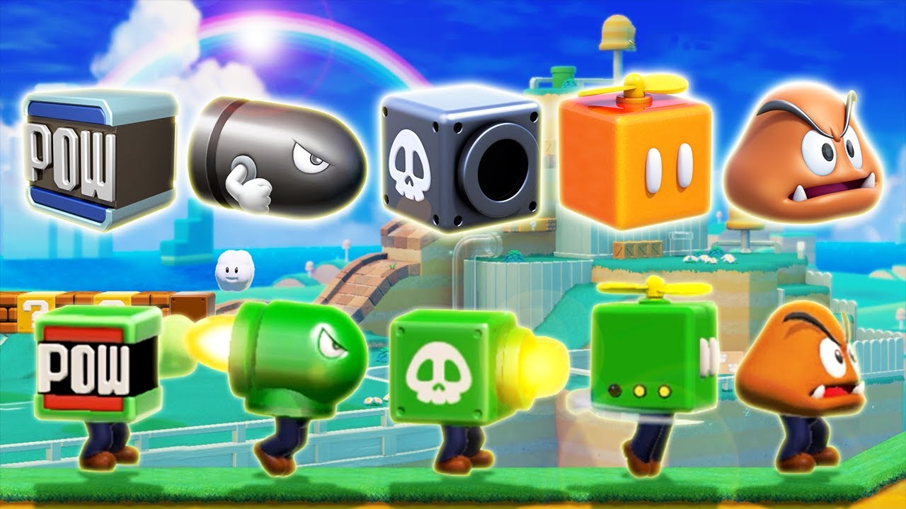 Super Mario Maker 2 - Super Mario 3D World (MASKS!!) - YouTube