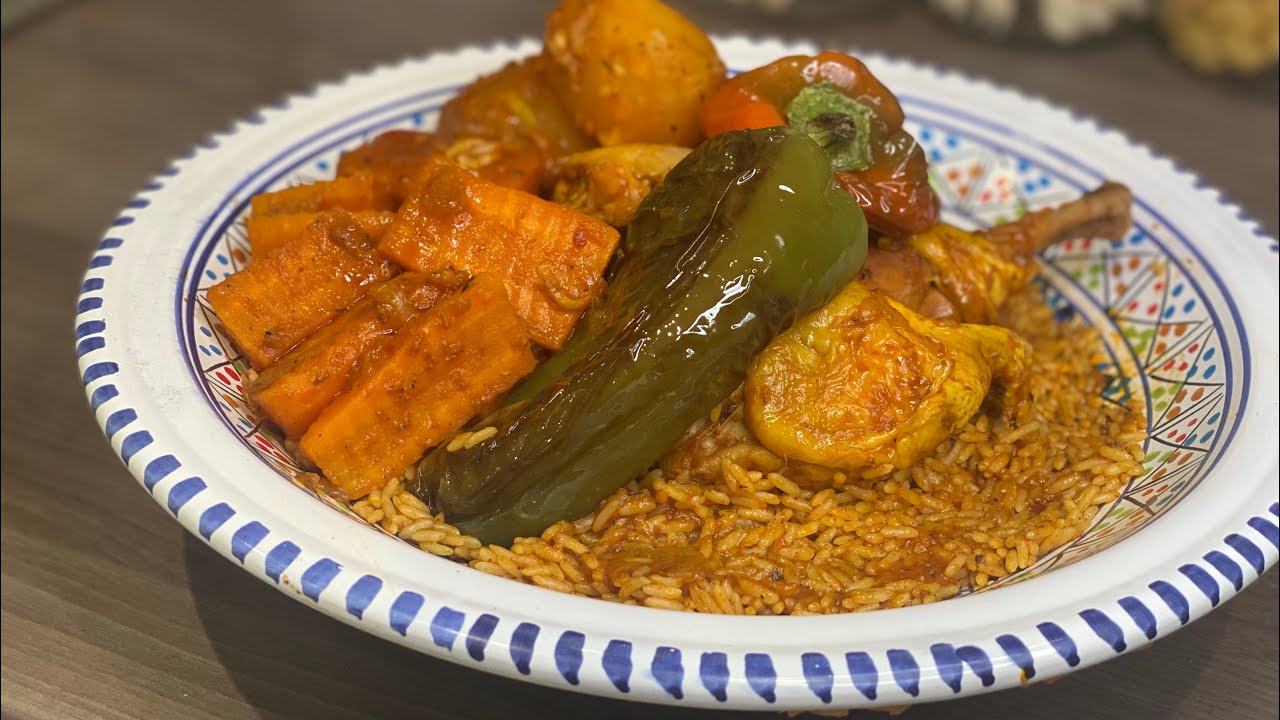 ♨️ROUZ ahmar bedjej 🇹🇳 (riz rouge au poulet à la tunisienne ) réalisé ...