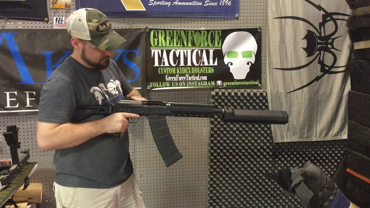 Aklys Defense suppressed Cheetah 12 Gauge SBS - YouTube