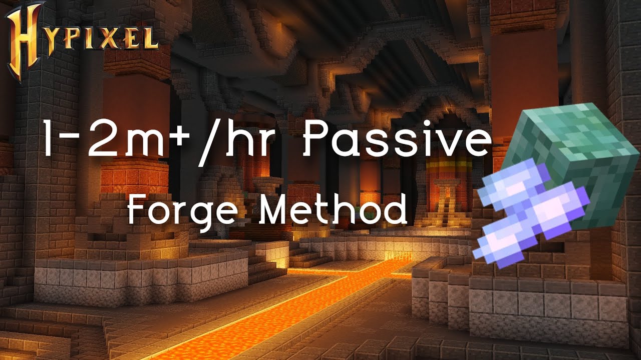Hypixel Skyblock PASSIVE COINS || Forge Method || $1-2M/hr - YouTube