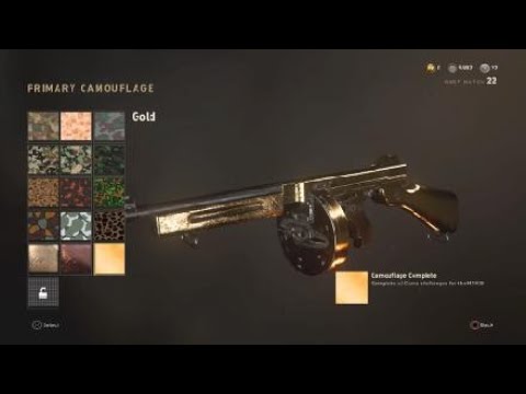 Call of Duty®: WWII - Gameplay #3: Golden Tommy Gun - YouTube