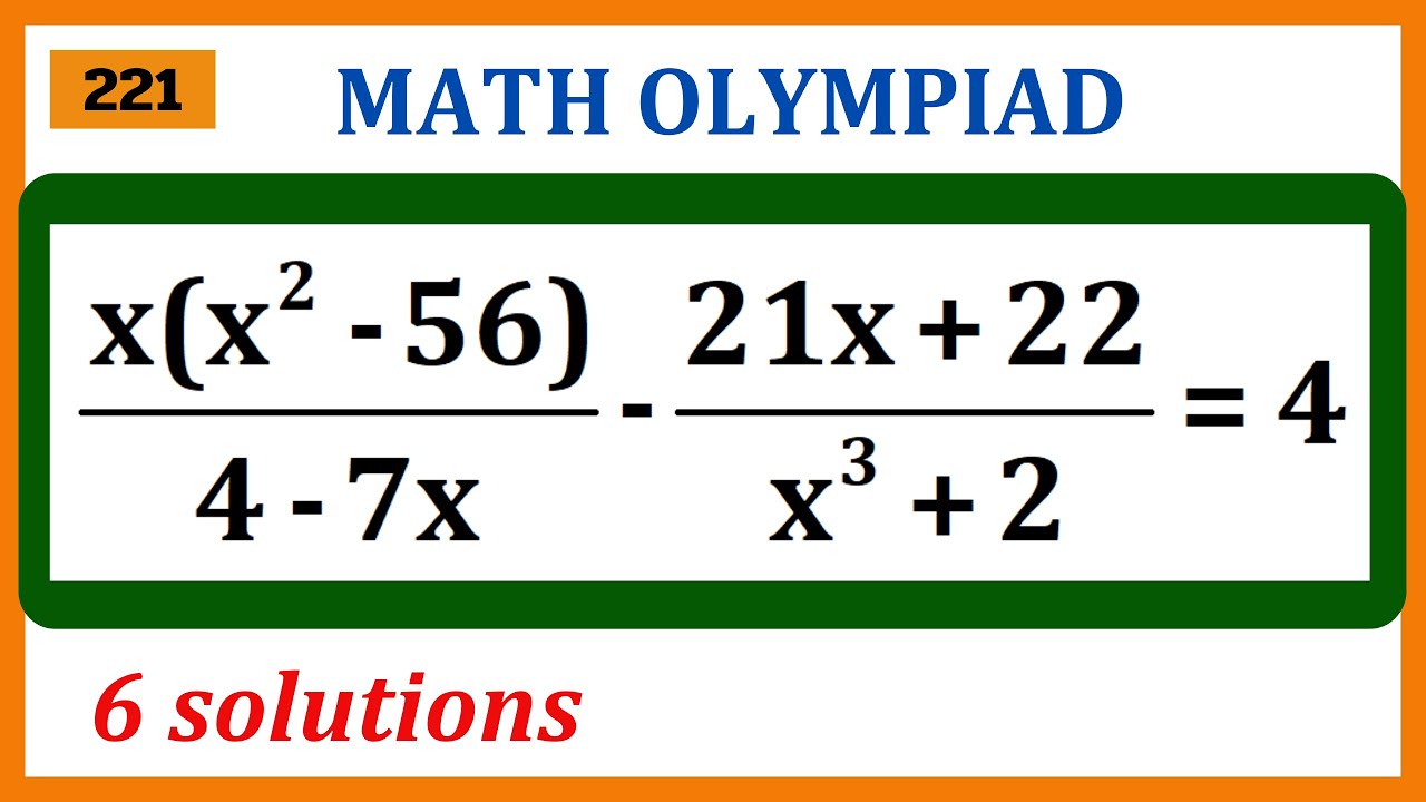 A Hard Olympiad High Degree Algebra Problem | Math Olympiad - YouTube