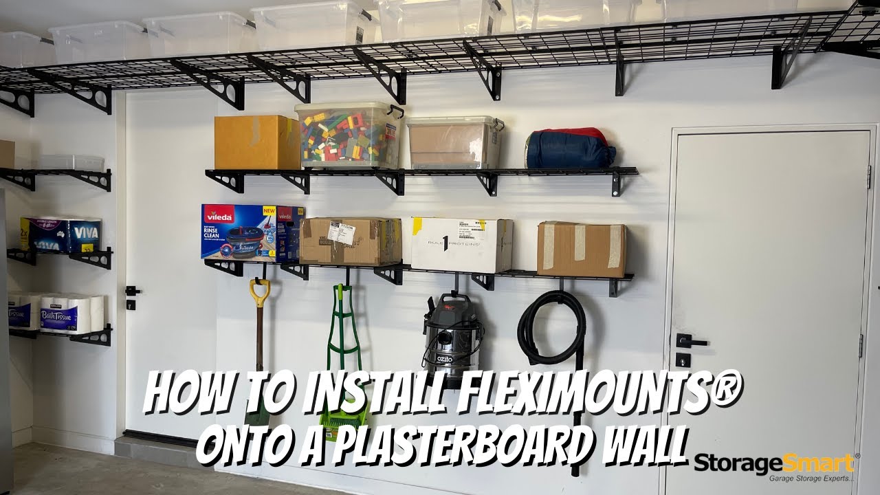 How To Install Fleximounts® Shelving Onto A Plasterboard Wall By ...