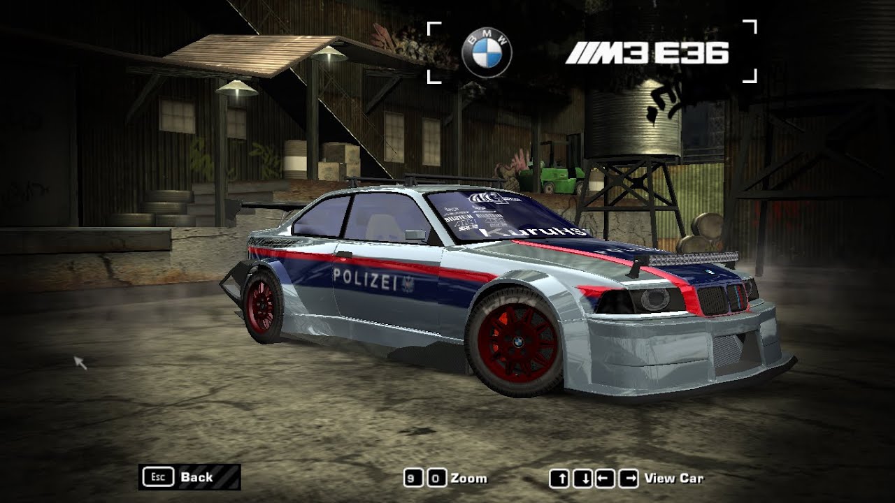 nfs most wanted - BMW M3 E36 Extended Customization & Gameplay - YouTube