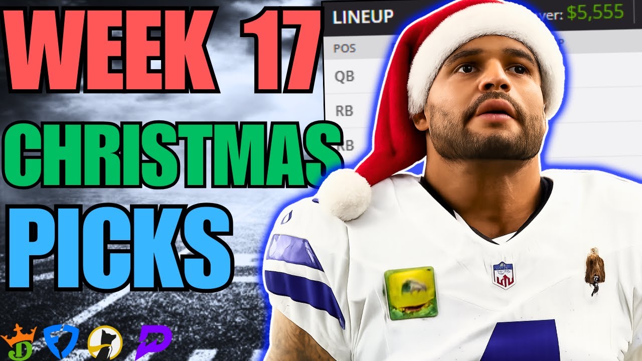 Best DraftKings & FanDuel NFL Picks | Week 17 Christmas - YouTube