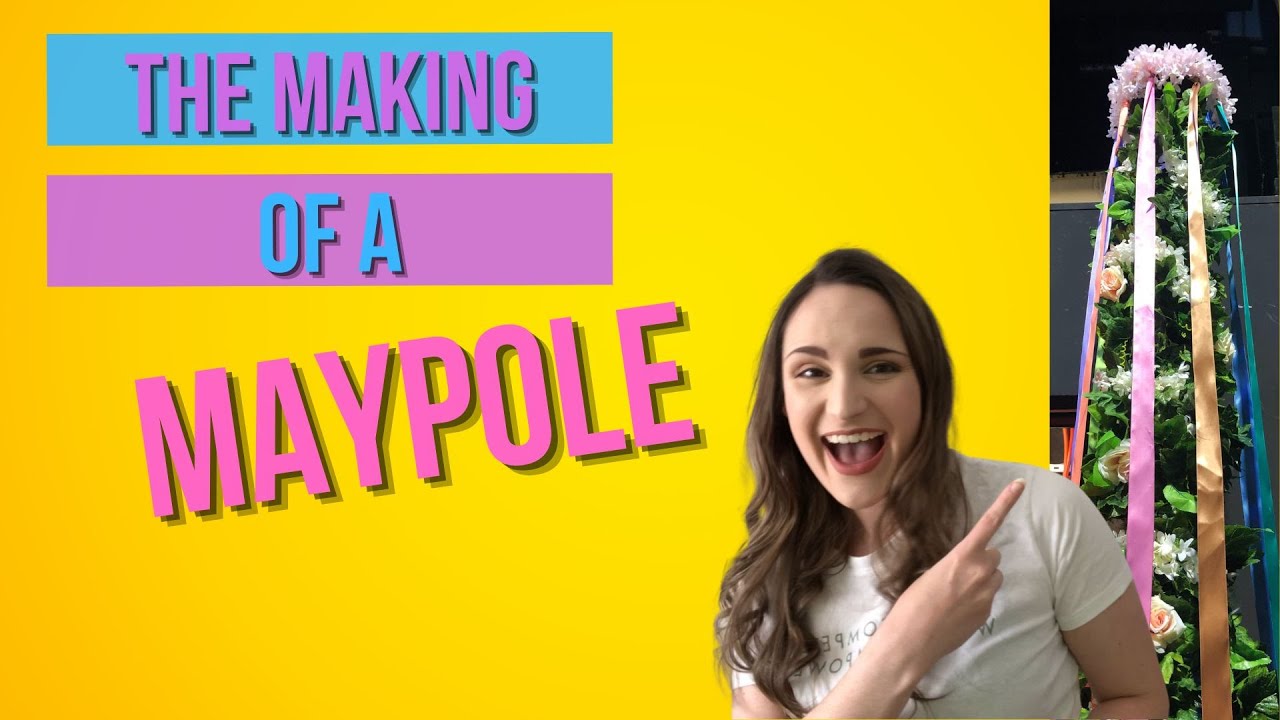 Making a Maypole! Bringing an old Maypole back to life // Set dressing ...