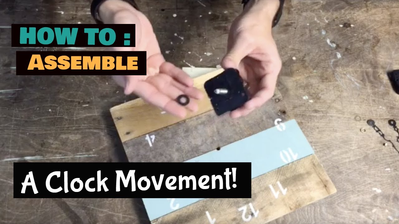 How to Change a Clock Movement - YouTube