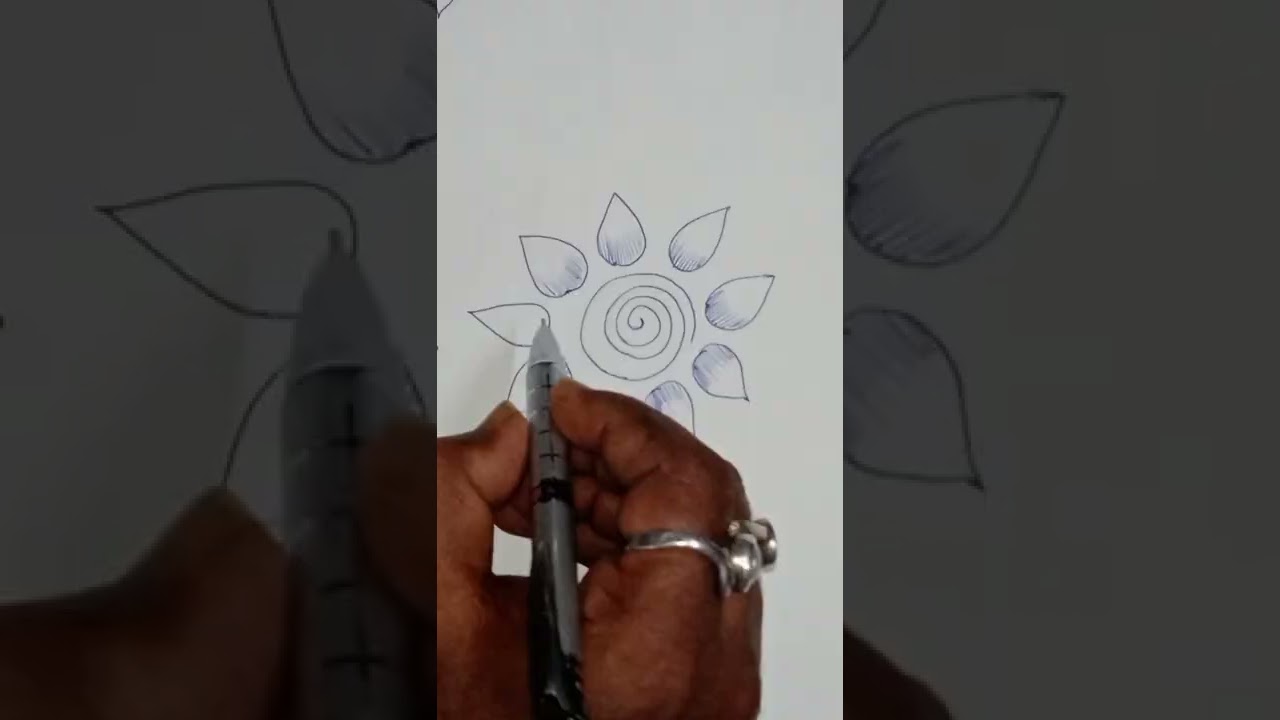 How to draw round kalka#shorts#art#drawing#design - YouTube