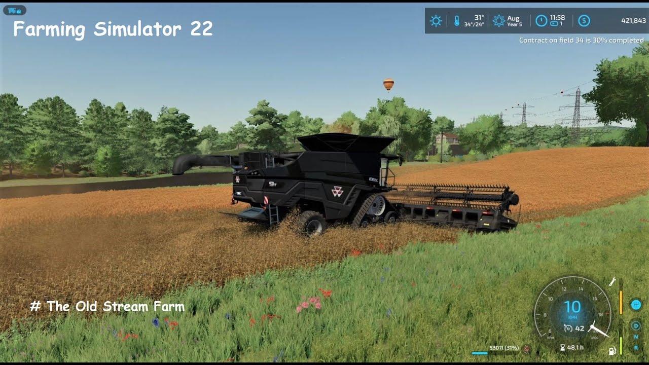 Harvesting Some sorghum in a field || FS 22 || - YouTube