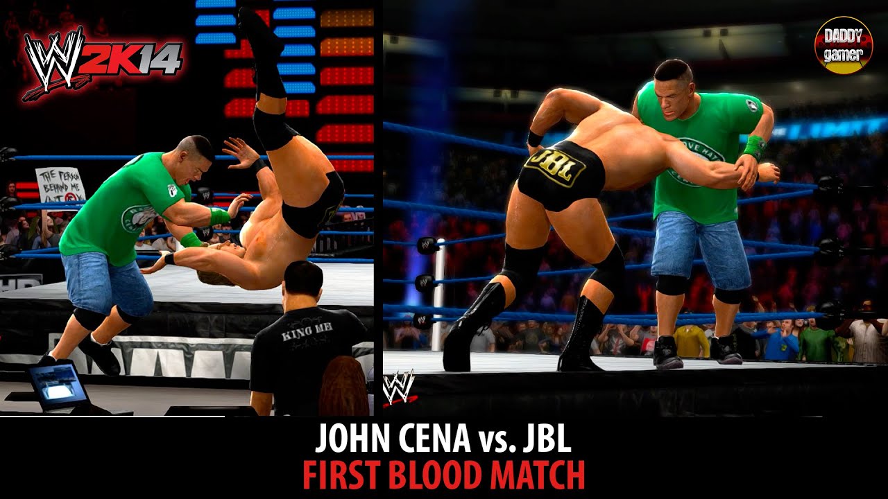 John Cena vs. JBL | First Blood Match | WWE 2K14 Gameplay - YouTube