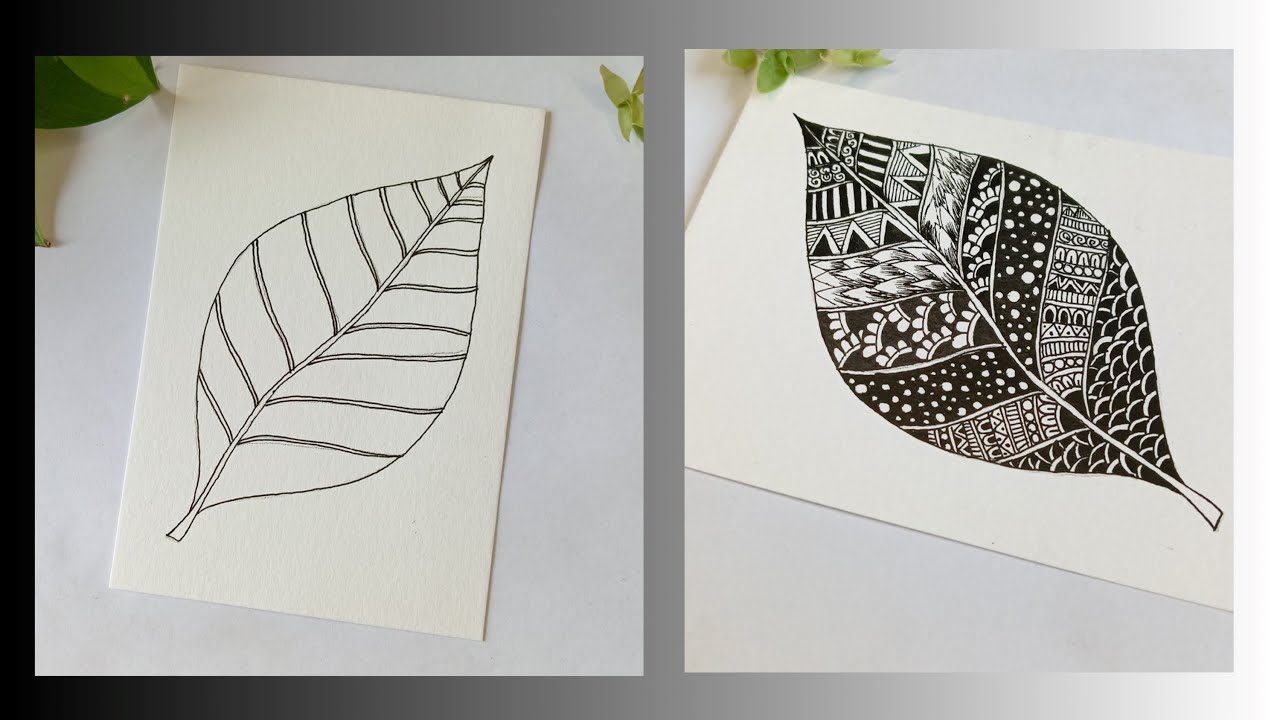 Leaf Mandala art | How to draw Mandala art for beginners | Step by step art | Simple Leaf ...