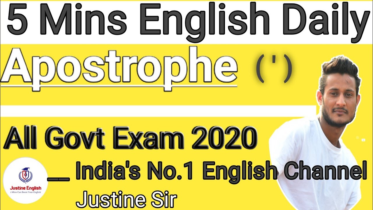 Apostrophe || How To Use Punctuation Marks || English Grammar || - YouTube