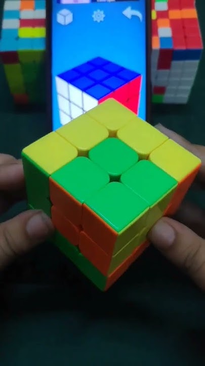 Make Cube In A Cube Pattern on 3 by 3 Rubik's cube app #shorts #ytshorts - YouTube