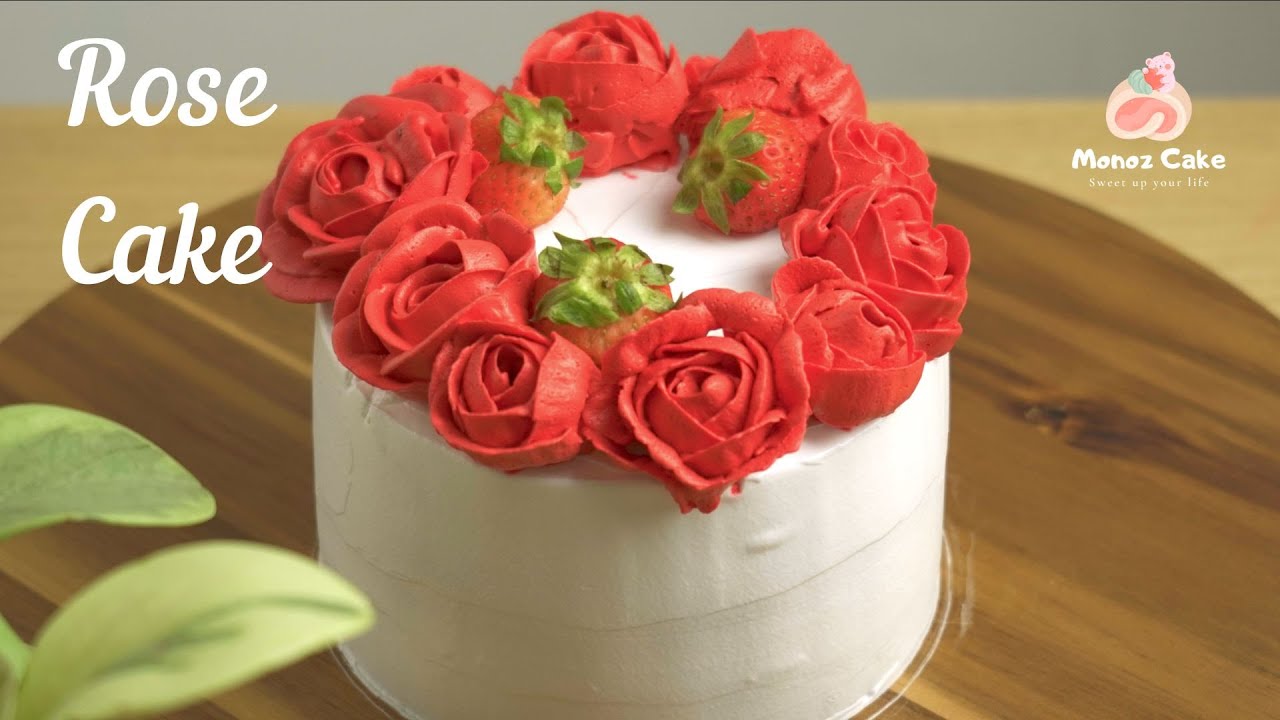 Rose Cake | Monoz Cake Recipe - YouTube
