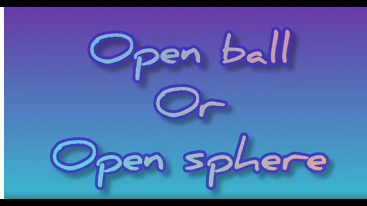Real Analysis II |Unit I |open ball | - YouTube
