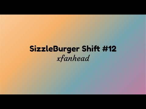 SizzleBurger Shift #12 - Crew Trainer POV (Roblox) - YouTube