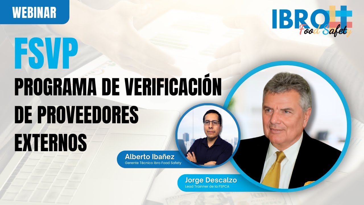 FSVP - Programa de Verificación de Proveedores Externos - YouTube