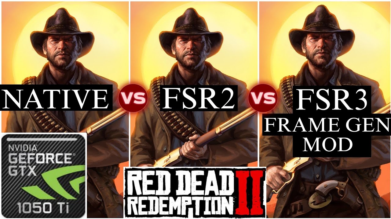 Red Dead Redemption 2 - GTX 1050 Ti - AMD FSR 3 Frame Generation Mod ...