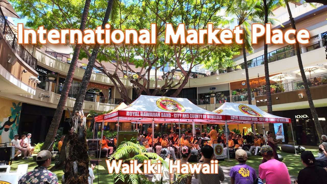 【4K】𝐖𝐀𝐋𝐊 🇺🇸 The International Market Place in Waikiki - YouTube