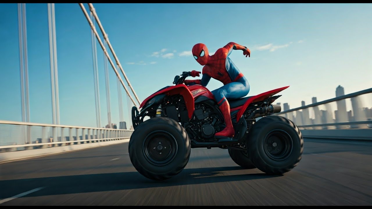 GTA 5 Crazy Ragdolls | Spiderman by Quad Bike On Rainbow Spiders Bridge ...
