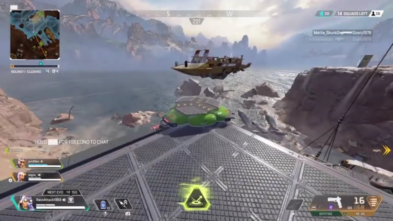 Octane Bounce Pad to Mirage Voyage - 2nd attempt in Apex Legends - YouTube