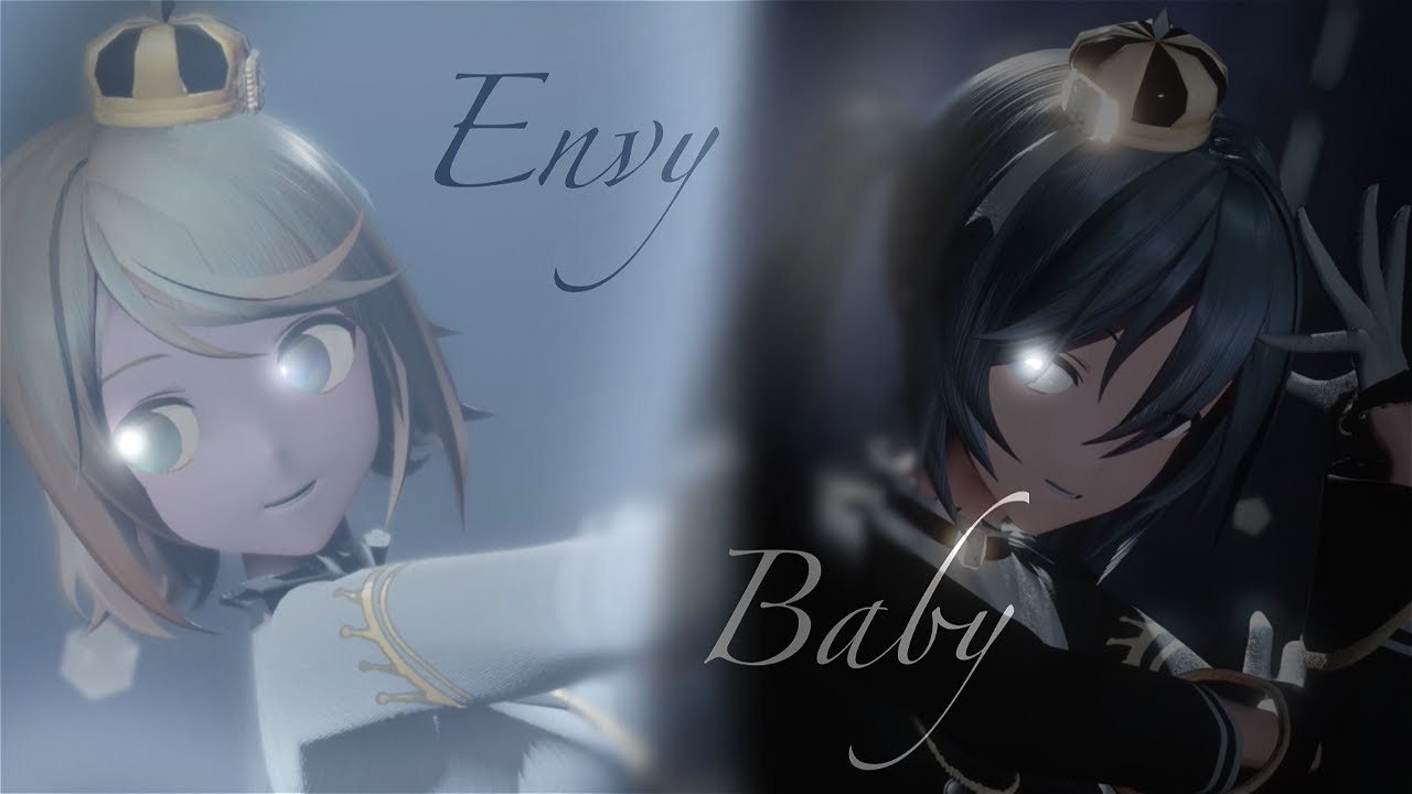 【MMD】エンヴィーベイビー【YYB Miku Crown Knight】【Collab】 - YouTube
