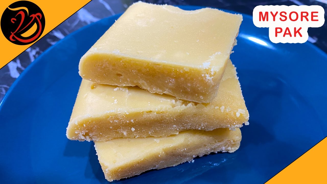 Mysore Pak | Ghee Mysore Pak recipe | Soft Mysore Pak | Nethi Mysore ...
