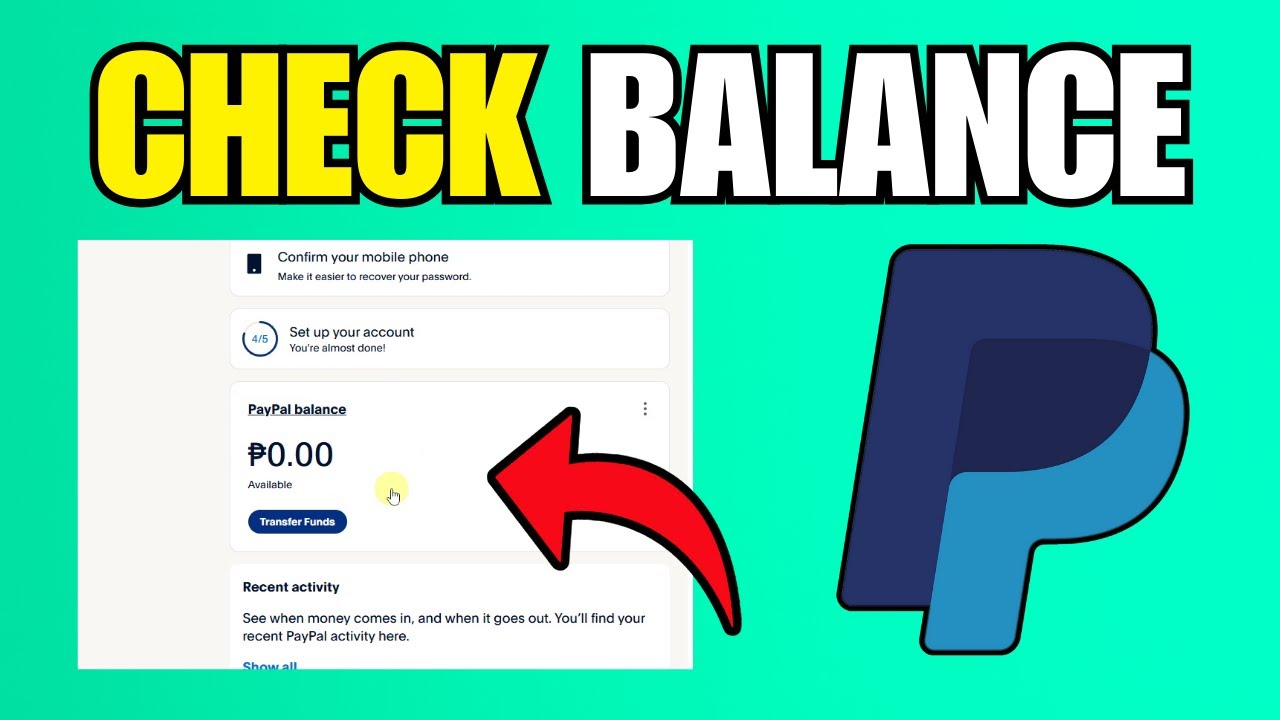 How To Check PayPal Balance (Step By Step Guide) - YouTube