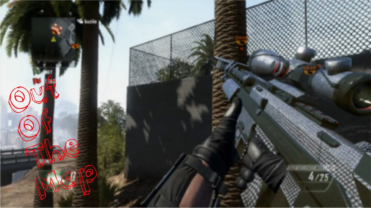 How To Trickshot Out Of The Map - Raid (BO2) - YouTube