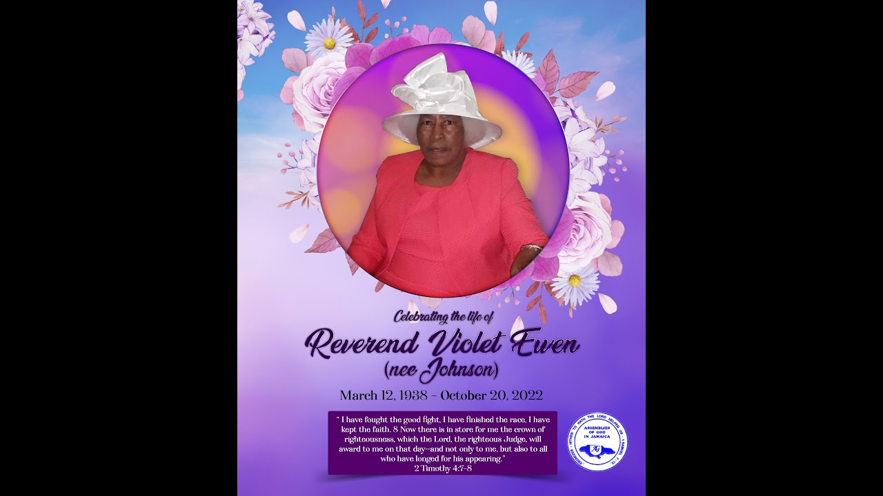 In Loving Memory Of Reverend Violet Ewen Pt2- The Family - YouTube