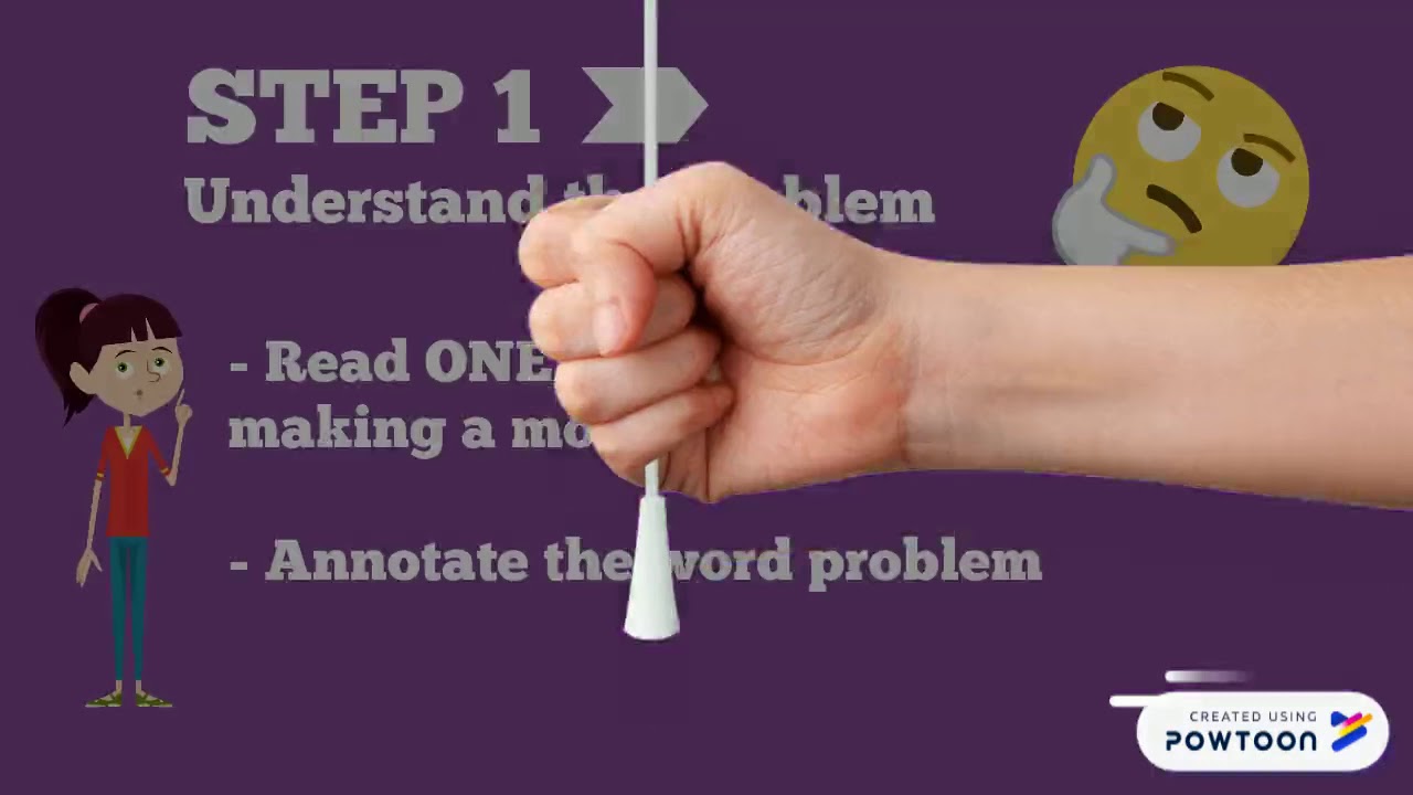 UNDERSTAND PLAN SOLVE MATH WORD PROBLEMS - YouTube