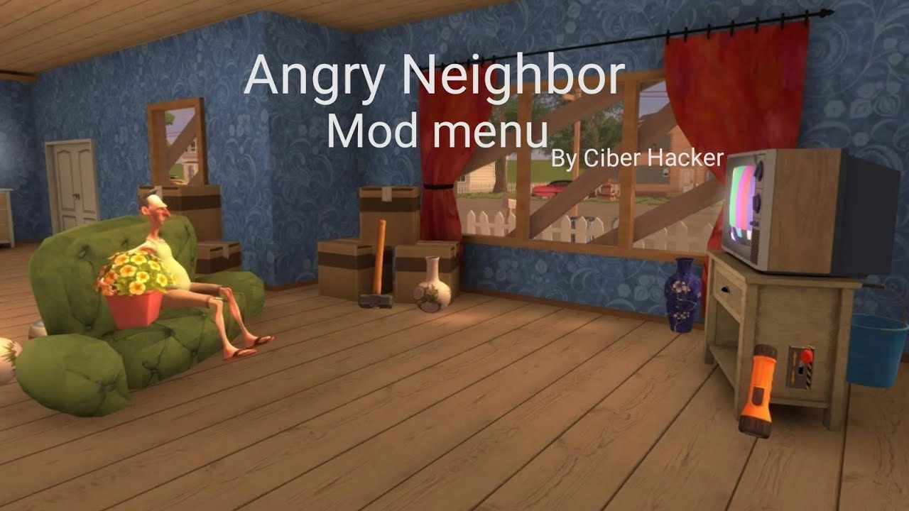 Angry neighbor mod menu ciber hacker (media fire) - YouTube