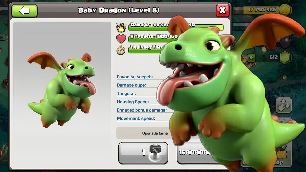 Baby Dragon Maxed | Clash Of Clans | White Magic Gaming - YouTube