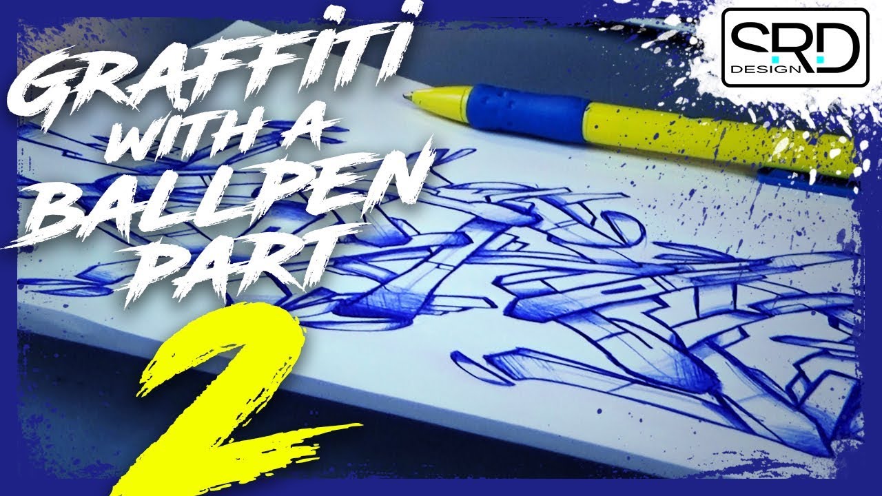 Paint A Graffiti Sketch With A Ballpen (Part 2) - SARID ONE - YouTube