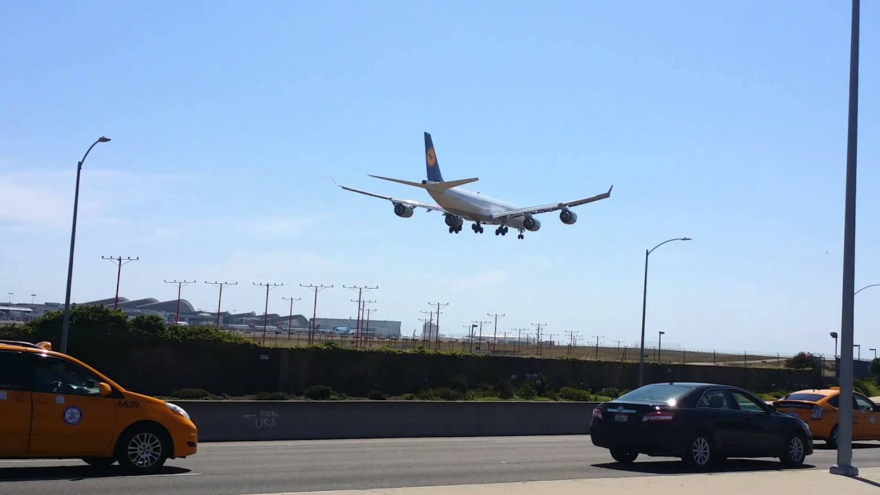 Lax Lufthansa 452 arrival 24R - YouTube